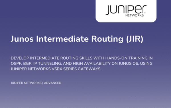 Junos Intermediate Routing (JIR) - Datacipher