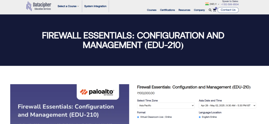 EDU-210 Firewall Essentials Course Guide 2025