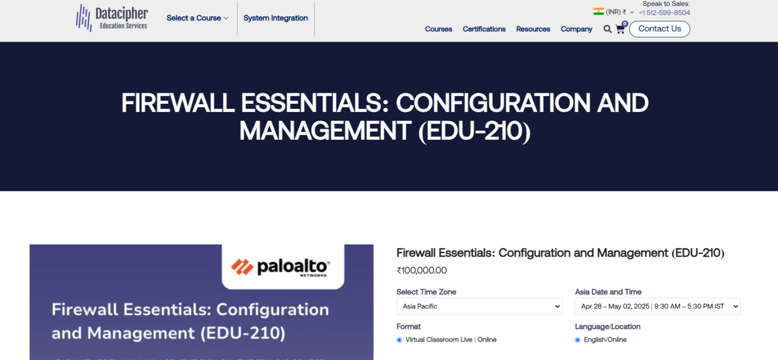 EDU-210 Firewall Essentials Course Guide 2025