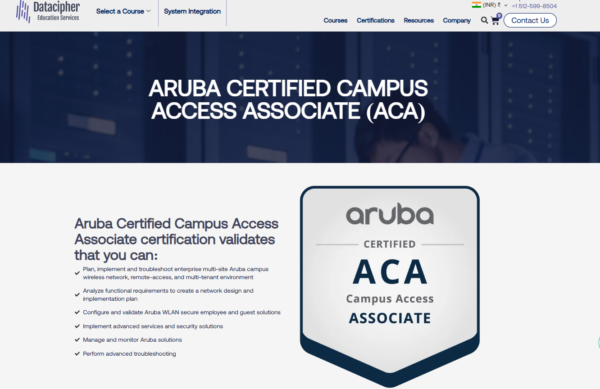 Aruba Certified Campus Access Associate Certification Guide 2025